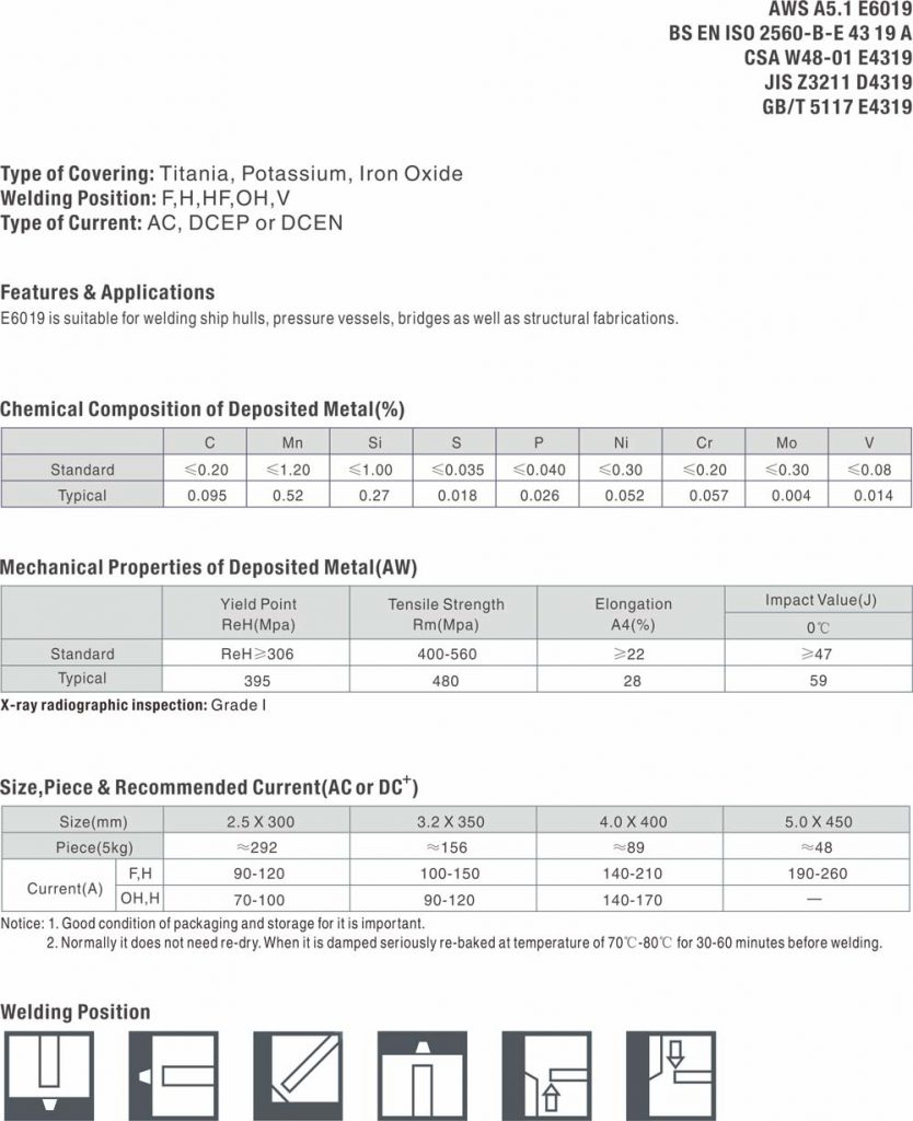 E6019 - China's Best Welding Consumables Supplier